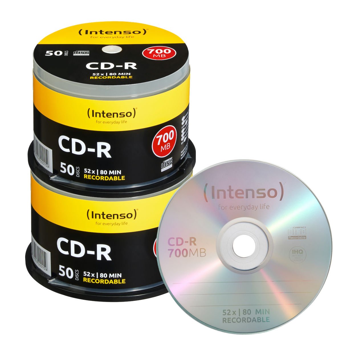 Intenso CD-R 700 MB 52x imprimée 100 pièces en Cakebox