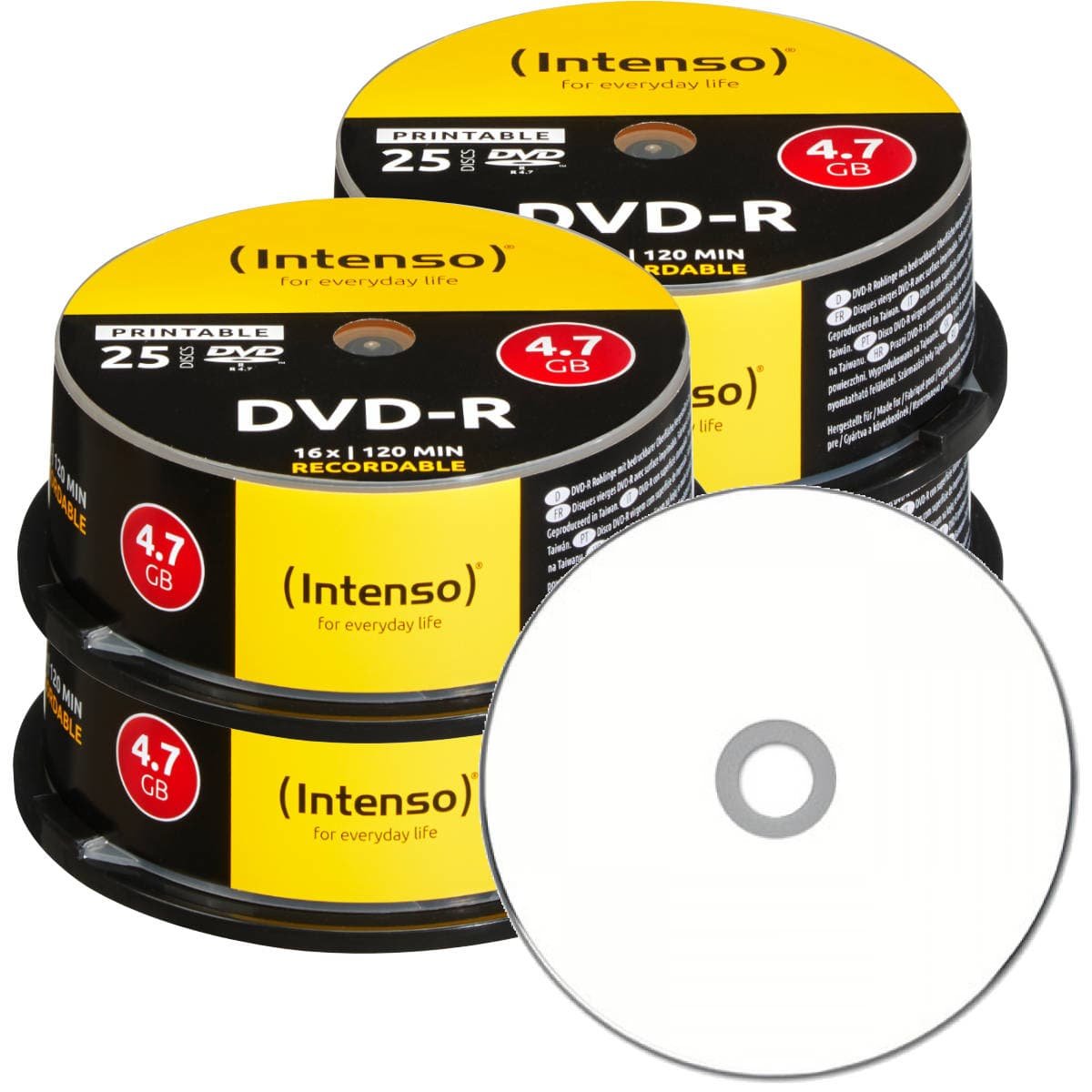 Intenso DVD-R 4.7 GB 16x imprimable 100 pièces
