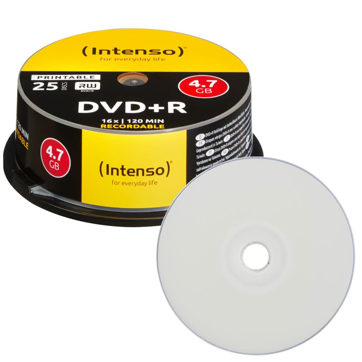 Intenso DVD+R 4.7 GB 16x imprimable 25 pièces