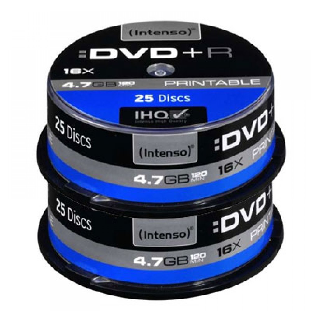Intenso DVD+R 4.7 GB 16x imprimable 50 pièces