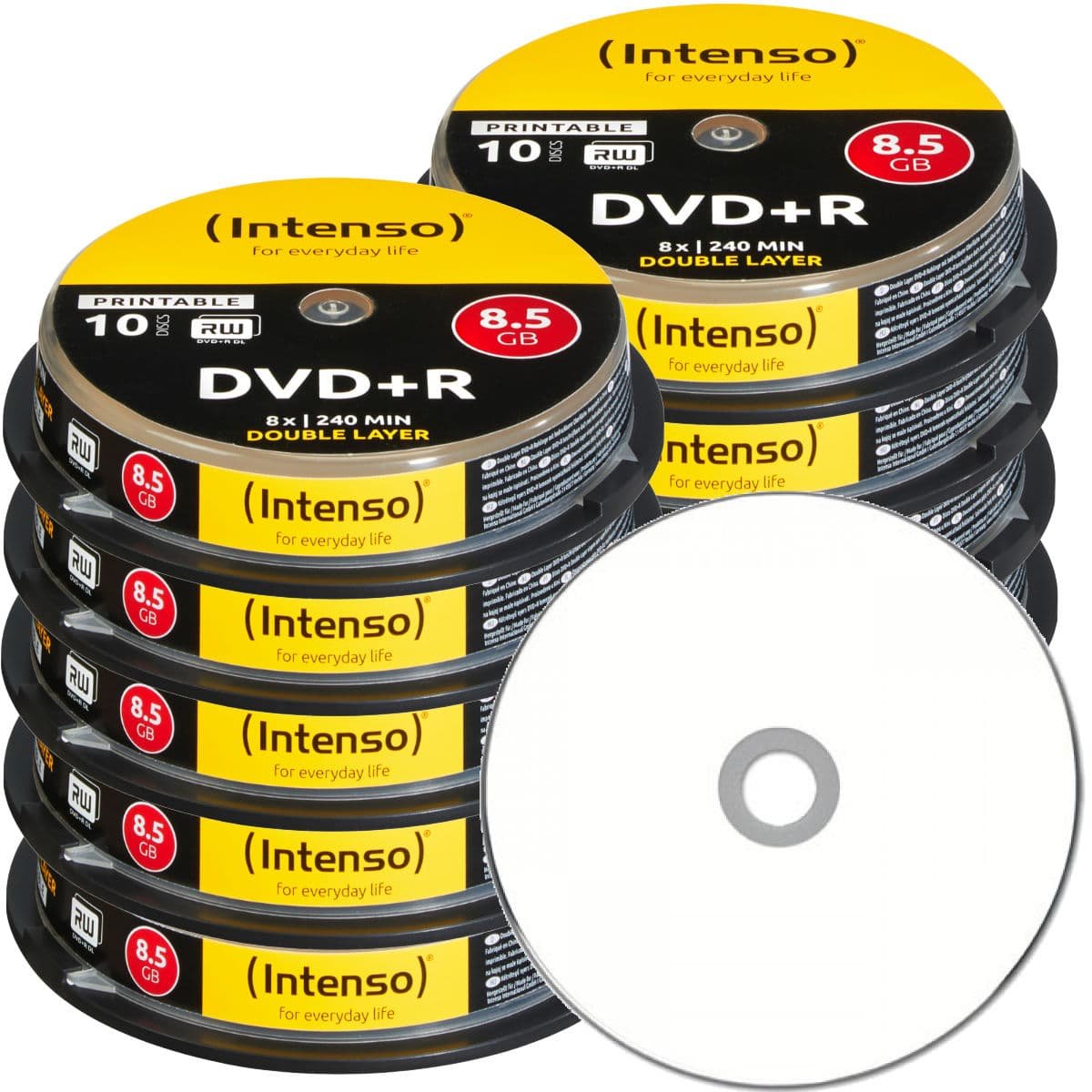 Intenso DVD+R Double Layer 8.5 GB 8x imprimable 100 piè