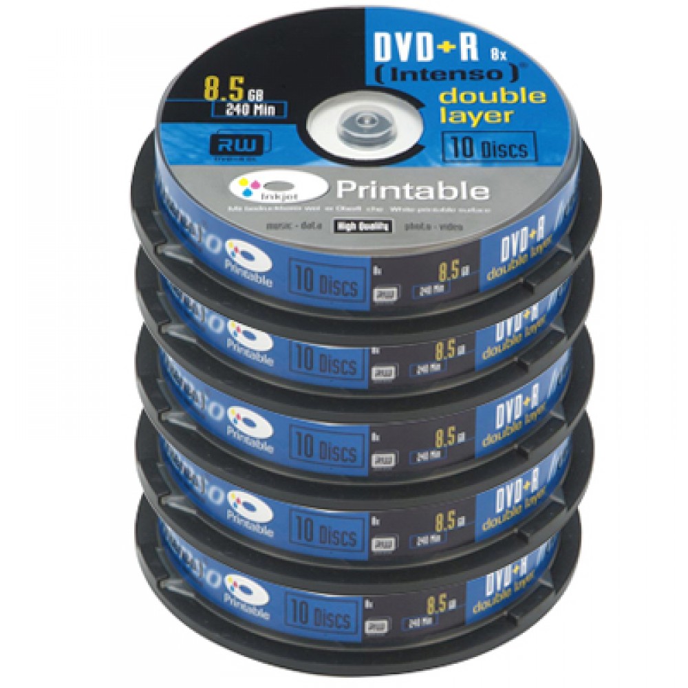 Intenso DVD+R Double Layer 8.5 GB 8x imprimable 50 pièc