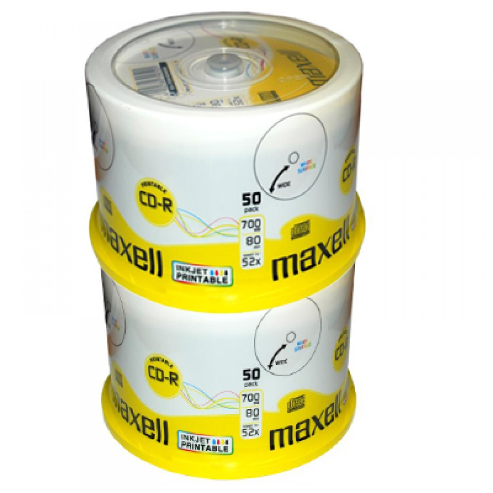 Maxell CD-R 700 MB 52x imprimable | 100 pièces