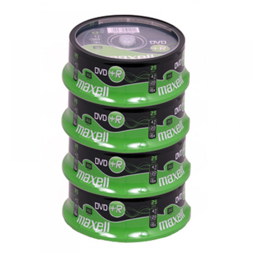 Maxell GOLD Professional DVD+R 4.7 GB 16x imprimée 100 pièces