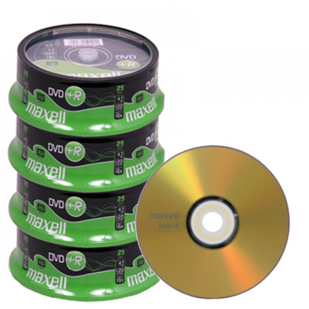 Maxell GOLD Professional DVD+R 4.7 GB 16x imprimée 100 pièces