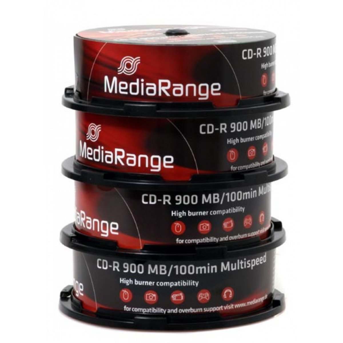 MediaRange CD-R 900 MB 48x imprimée 100 Stück