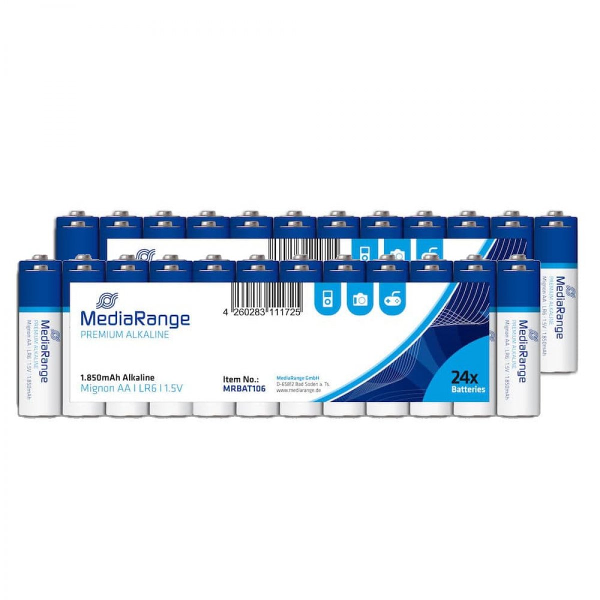 Megapack:MediaRange Batterien - Mignon LR06 - AA - 48 Stück -->