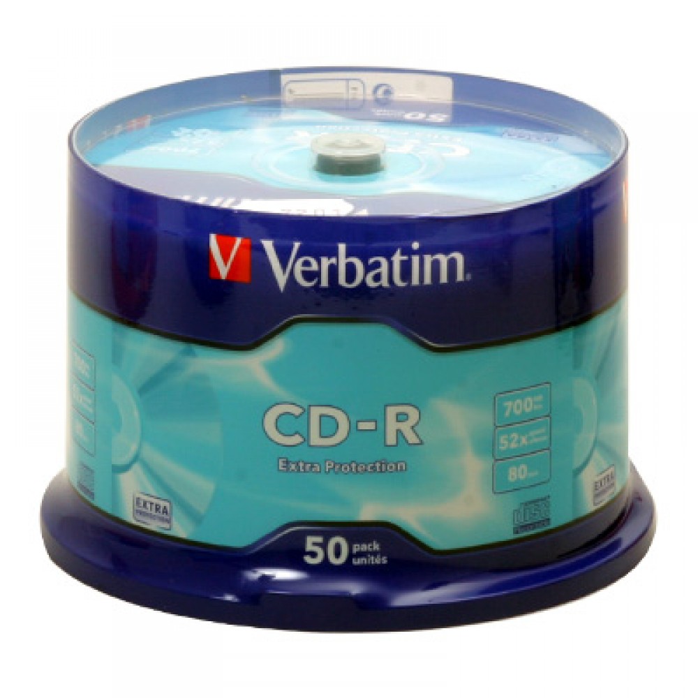 Verbatim CD-R 700 MB 52x Extra Protection imprimée 50 p