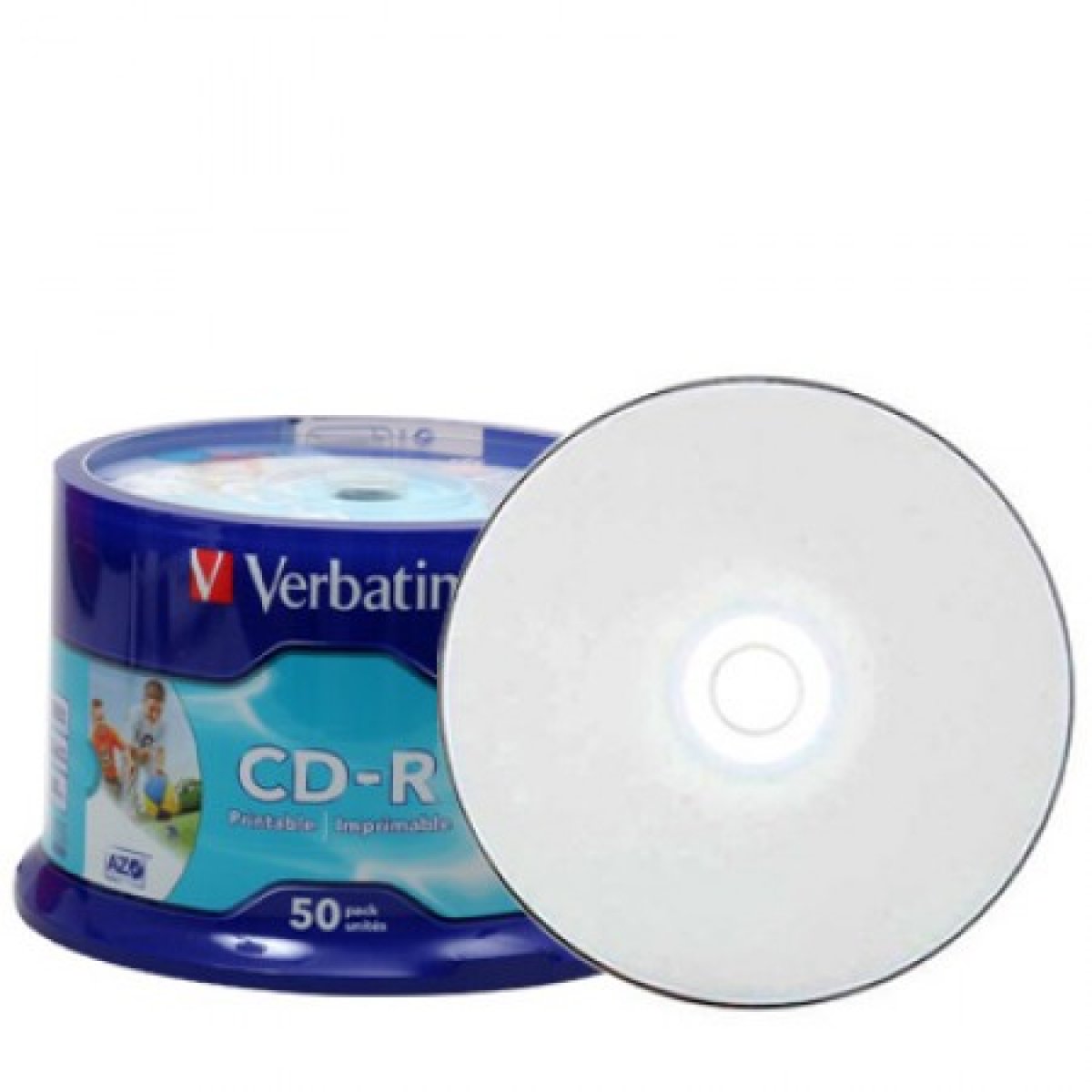 Verbatim CD-R 700 MB 52x entièrement imprimable blanche