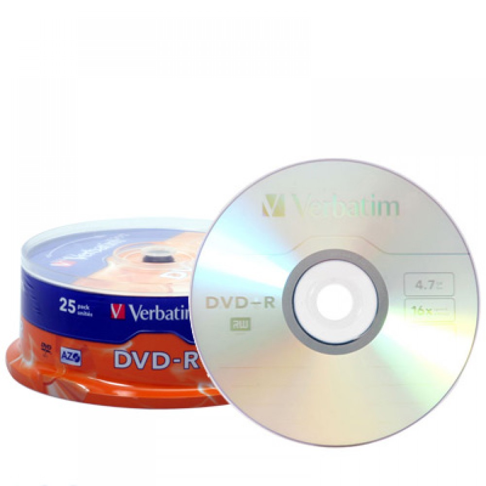 Verbatim DVD-R 4.7 GB 16x imprimée 25 pièces