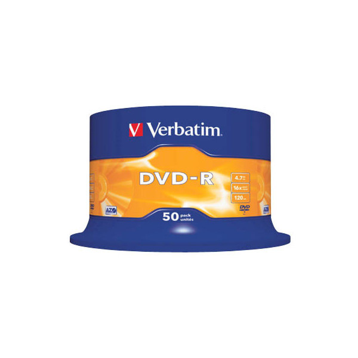 Verbatim DVD-R 4.7 GB 16x imprimée 50 pièces