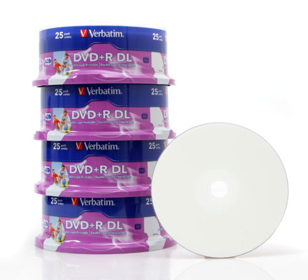 Verbatim DVD+R Double Layer 8.5 GB 8x imprimable 100 pi