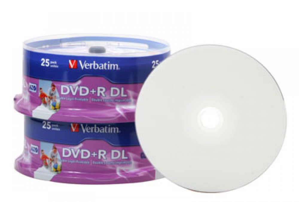 Verbatim DVD+R Double Layer 8.5 GB 8x imprimable 50 piè